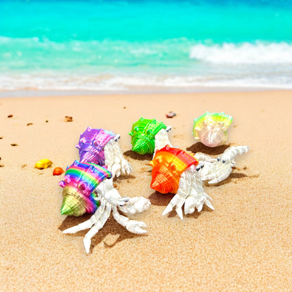 Hermes the Hermit Crab - Articulated with Custom Shell Colors – Little ...